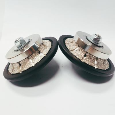 China 85mm Demi Bullnose Vacuum Brazed Diamond Router Bit for Granite Countertop Edge Profiling M14 Thread for sale