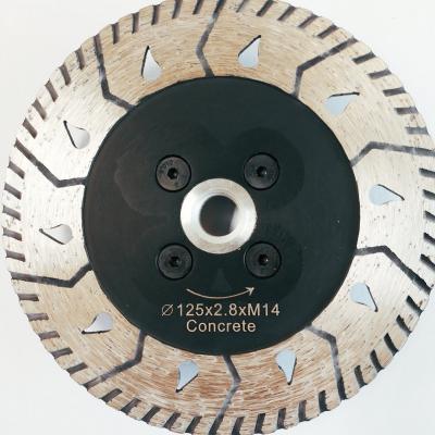 China 5 Inch Hot Press Sintered Diamond Turbo Blade for Concrete Grinding Cutting for sale
