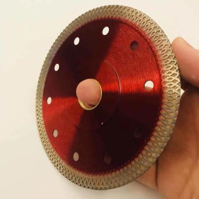 China SGS 125mm X Mesh Turbo Porcelain Tile Cutting Diamond Blade 5 Inch with 1.2x10mm Segment for sale