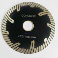 China 30CrMo 105mm Turbo Diamond Saw Blade Hot Press Sintered for Concrete Cutting for sale