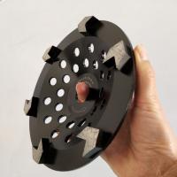 China 7 Inch 180mm V Shape Diamond Cup Concrete Grinding Wheel 22.23mm Arbor for sale