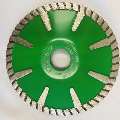 China OD125 125mm Hot Press Sintered Diamond Concrete Cutting Disc Turbo Segments 22.23mm for sale