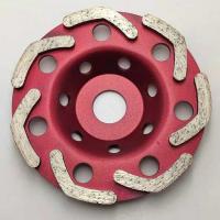 China 125mm Swirly Turbo L Type Diamond Cup Grinding Wheel for Concrete 22.23mm for sale