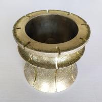 China Electroplated Diamond Profile Drum Wheel 140mm for Stone Edging Granite Marble for sale