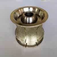 China Electroplated Diamond Profile Drum Wheel 140mm for Stone Edging Granite Marble for sale
