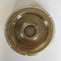 China Electroplated Diamond Edge Grinding Drum 140mm for Granite Marble Stone Profiling for sale