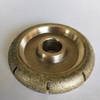 China Electroplated Diamond Edge Grinding Drum 140mm for Granite Marble Stone Profiling for sale