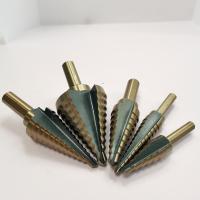 China 5 Piece HSS Cobalt Step Drill Bit Set Hex Shank 1/8 to 1/2 Inch for Hard Metal for sale