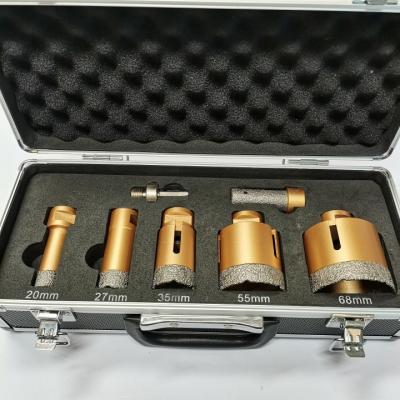 China M14 Vacuum Brazed Diamond Tile Core Drill Bit 20-68mm for Granite Marble Concrete for sale