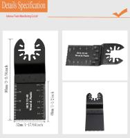 China 32x40mm Serrated HCS Oscillating Blade For  Plastic Cutting for sale