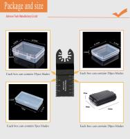 China 32x40mm Serrated HCS Oscillating Blade For  Plastic Cutting for sale