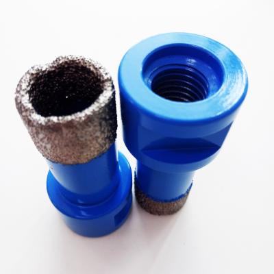 China 20mm M14  Vacuum Brazed Core Drill Bit For Tile With Plastic Sleeve for sale
