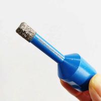 China 8mm M14 Vacuum Brazed Diamond Core Drill Bit for Tile with Plastic Sleeve 60mm for sale
