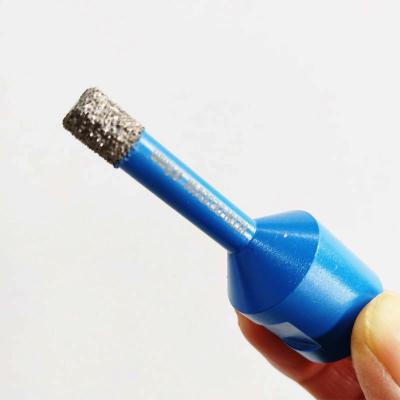 China 8mm M14 Vacuum Brazed Diamond Core Drill Bit for Tile with Plastic Sleeve 60mm for sale