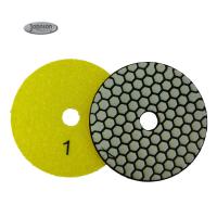 China Premium 5 Inch 7 Step Wet Diamond Polishing Pad for Marble Granite Stone for sale