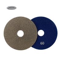 China 4 Inch Metal Bond Diamond Hand Sanding Pads 100mm for Granite Marble Stone Grinding for sale