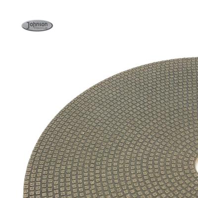 China 7 Inch Metal Bond Electroplated Diamond Grinding Pad for Granite Concrete Countertops for sale