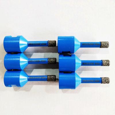 China 8mm Vacuum Brazed Diamond Drill Bit for Ceramic Tile Porcelain Dry Cutting 62mm Length for sale