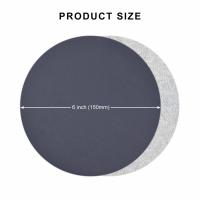 China 6 Inch Aluminum Oxide Hook and Loop Sandpaper Sheets 150mm for Automotive Floor Buffer Polishing for sale