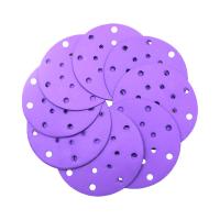 China Porous Hookit 150mm Aluminum Oxide Hook and Loop Sanding Disc Wet Dry for Car Paint for sale