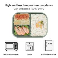 China 418g Leakproof Kids School Silicone Lunch Box with Lid Eco Friendly and Easy to Clean for sale