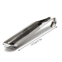 China Stainless Steel Long-Handle Spice Strainer Mesh Pipe Tea Infuser for Kitchen Supplies for sale