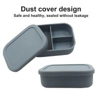China 418g Leakproof Kids School Silicone Lunch Box with Lid Eco Friendly and Easy to Clean for sale