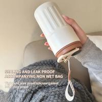 China 450ml Smart Temperature Display Travel Mug with Stainless Steel Material and Lanyard for sale