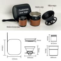 China Convenient and Europe Design Style Outdoor Portable Folding Manual Coffee Grinder Sets for sale