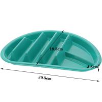 China Sustainable Dishwasher Safe BPA Free Microwave Taco Plastic Plates for Back to School for sale