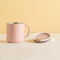 China Coffee Mugs Office Table Top Tea Cup Birthday Gift 420ML with Lid Heat Preservation for sale