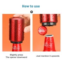 China Custom Prints Stainless Steel Automatic Beer Opener with No Cap Damage and Material for sale
