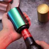 China Custom Prints Stainless Steel Automatic Beer Opener with No Cap Damage and Material for sale