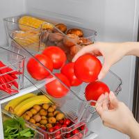 China Food Storage Package Square Plastic Kitchen Container for Fridge Drawer Organizer for sale