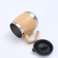 China 450ml Bamboo Stainless Steel Cup CLASSIC Design Style and HANDGRIP Accessories for Your for sale