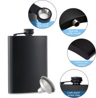 China Portable Stainless Steel Camping Hip Flask Leakproof Whiskey Gift Set for Outdoor Fun for sale