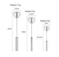 China Customized Color Hand Push Mixer Cream Whipper Rotating Semi-Automatic Stainless Steel Egg Beater for sale