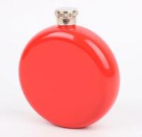 China 5oz Round Stainless Steel Hip Flask Giveaways Perfected with Round Shape for sale