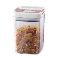 China Clear BPA Free 6-Piece Set Air Tight Easy Open Lids Cereal Seal Pot Dry Food Storage Containers for sale