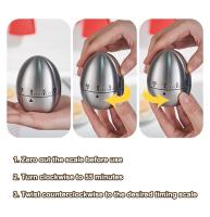 China Stocked Kitchen Cooking Timers with 60 Minutes Egg Timer and Mechanical Rotating Alarm for sale