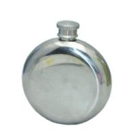 China CLASSIC Design Style Customized Round Wine Liquor Hip Flask for Customer Requirements for sale
