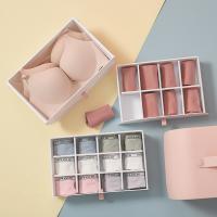 China Convenient Storage Solution Dust-Proof Plastic Storage Box for Underwear and Socks for sale