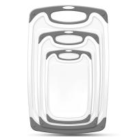 China 3 Sizes PP Plastic Cutting Board Set with Wear-resistant Material and Non-Slip Surface for sale