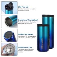 China Business Gifts 550ml Stainless Steel Vacuum Insulation Travel Mug with Leak-proof Lid for sale