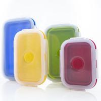 China Highly Customized Safe Microwavable Eco-Friendly School Silicone Lunch Bento Box for sale