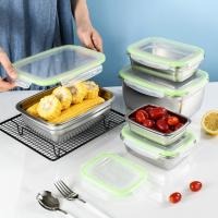 China Non-Toxic 304 Stainless Steel Lunch Box Resistant to Food Acids Odorless and Tasteless for sale