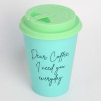 China 12oz 350ml PP Silicone Cover Bamboo Fiber Reusable Coffee Mug with Lid An Ideal Giveaway Item for sale