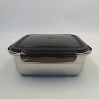 China Rectangle 400/750/1200ml Stainless Steel Bento Lunch Box Set with Locking Lids and Durable for sale
