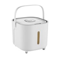 China Customizable Logo Food Grade PP Plastic Rice Storage Container with Spoon 5-10kg Load for sale