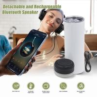 China 20oz Capacity Music Speaker Tumbler American Style Design with Detachable LED Light for sale